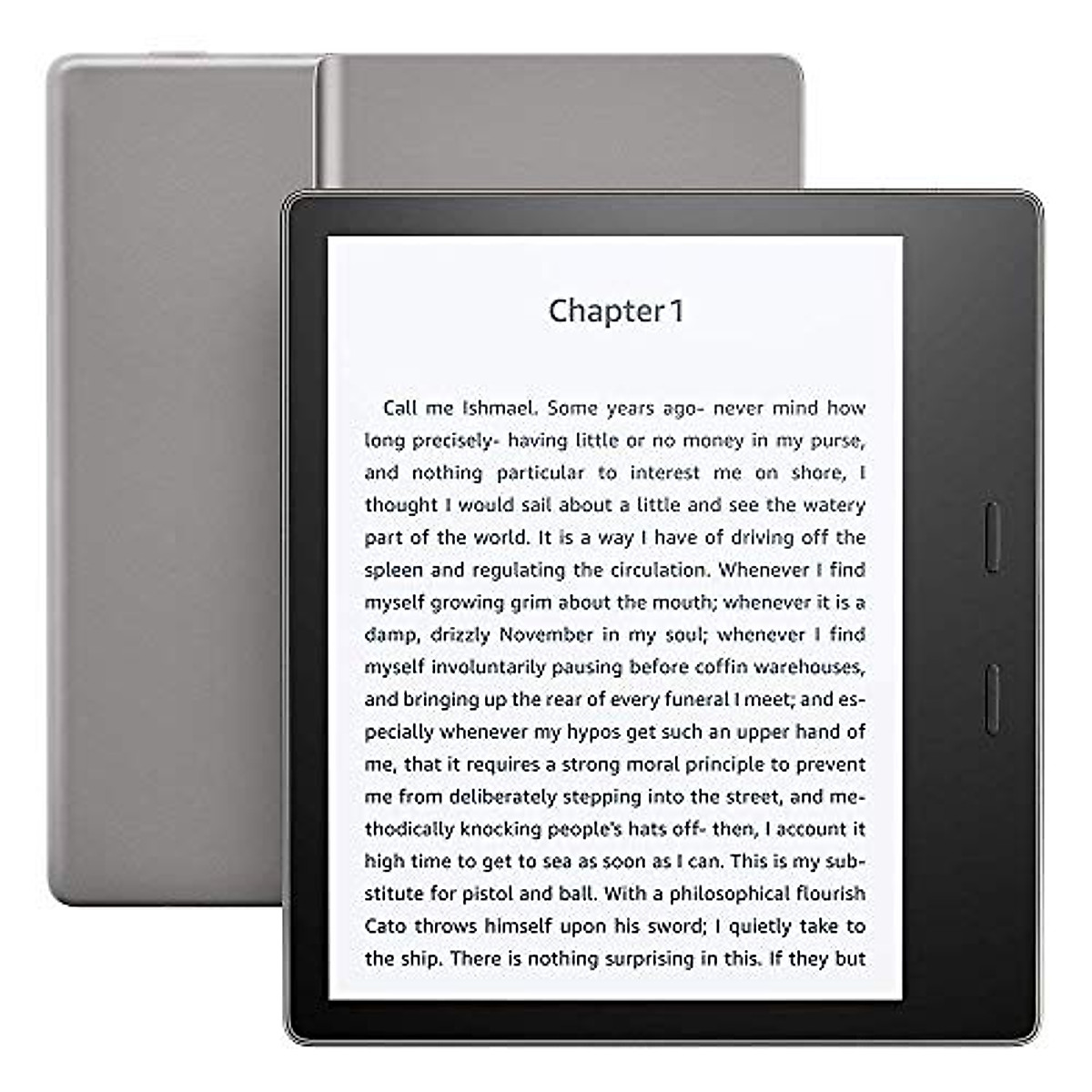 Kindle Oasis E-reader (Previous Generation - 9th) - Graphite, 7" High-Resolution Display (300 ppi), Waterproof, Built-In Audible, 8 GB, Wi-Fi - Includes Special Offers (Closeout)
