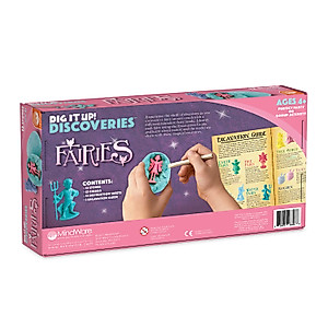 MindWare Dig It Up! Discoveries Fairies Dig Kit – 12 Surprise Eggs and 12 Fairies Toys for Girls & Boys - Great for Birthday Party Kids Activities - Ages 4 and Up