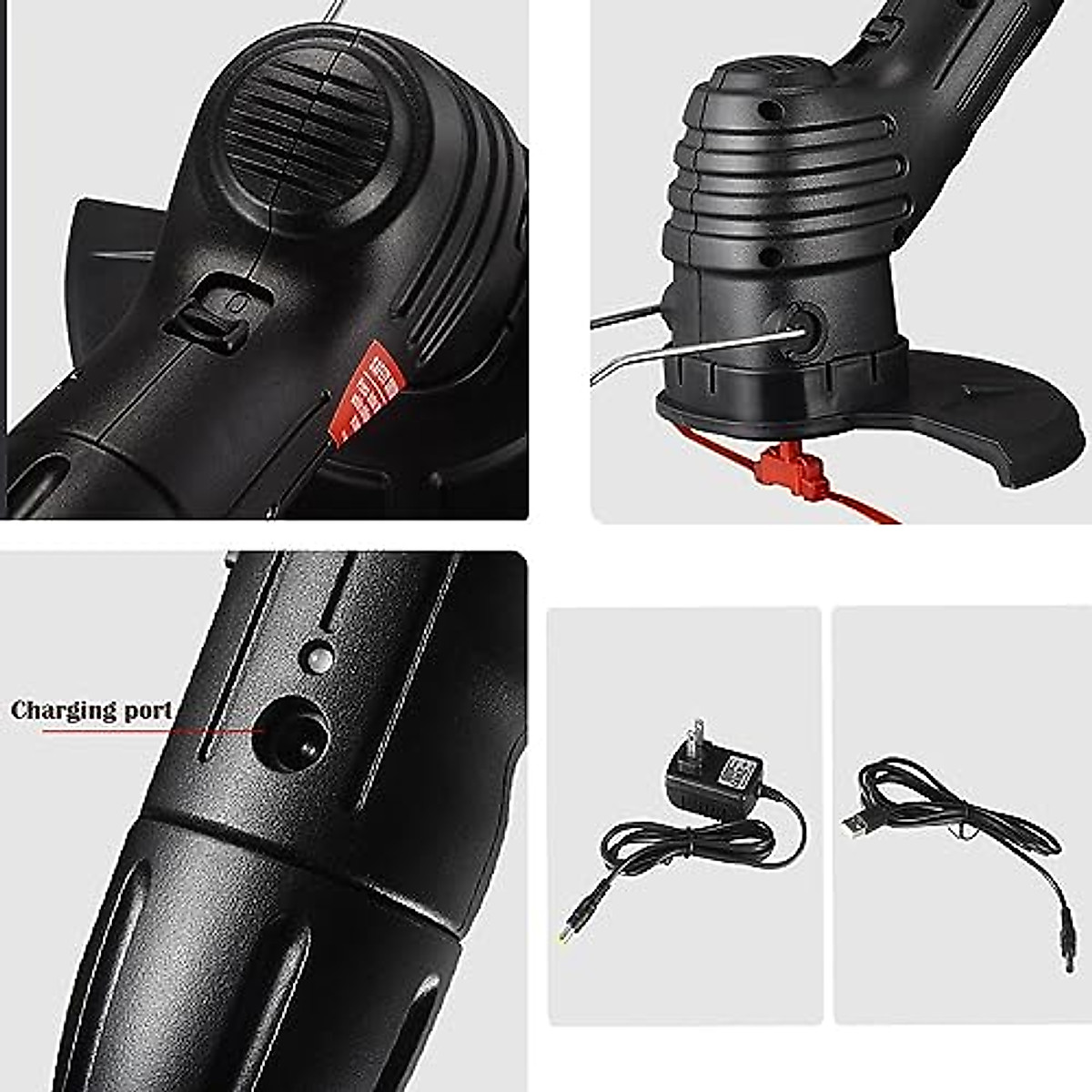 High Strength Alloy Blade Mower, Handheld Portable Electric Lawn Mower for Agricultural Household Wireless Weeding Machine Garden Trimming Tool Grass Brushing Machine