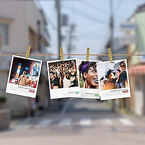 Mini Gold Clothespins - 50pcs Small Natural Wood Clothes Pin with Jute Twine for Photos Display,Gift Wrapping, Hanging Pictures Paper, Baby Clothes Pins,Small Clips for Home School Arts Crafts Decor