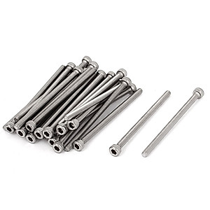 uxcell M3x50mm 0.5mm Pitch Bolts Socket Cap Head Hex Key Screws 30pcs