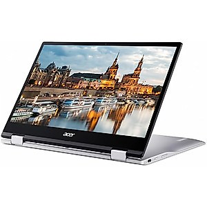 2022 Acer Convertible 2-in-1 Chromebook-13inch Frameless FHD IPS Touchscreen, Qualcomm 8-Core Processor, 4GB DDR4 Ram, 64GB eMMC SSD, Webcam, Chrome OS (Renewed) (Silver)