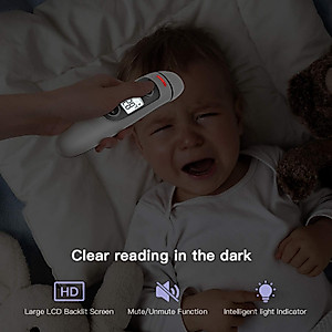 Touchless Thermometer for Adults, Forehead Thermometer for Fever, Body Thermometer and Surface Thermometer 2 in 1 Dual Mode Thermometer…