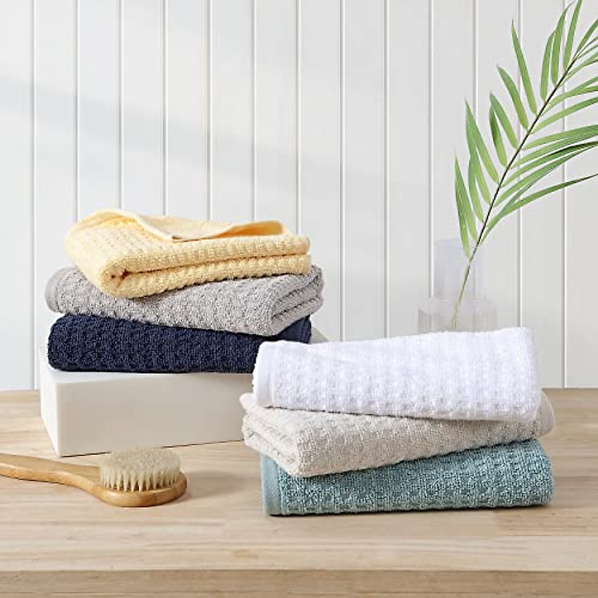 Tommy Bahama- Hand Towel Set, Highly Absorbent Cotton Bathroom Decor, Low Linting & Fade Resistant (Northern Pacific Yellow, 2 Piece)