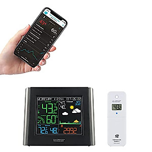 La Crosse Technology V10-TH-INT V10-TH Wireless WiFi Weather Station , Black