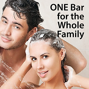 ONE Bar Healing Turmeric, Fragrance Free 3.5 oz 3 Pack - Shave, Shower, Shampoo, face, beard, body, hair/scalp, SuperFAT “oil” Infused: Avocado, Mango, Olive, Coconut, Argan, Nourishing Oil.