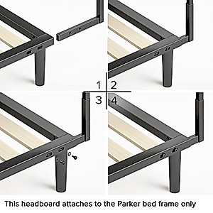 ZINUS Parker Upholstered Headboard / Easy Assembly, Beige, Queen