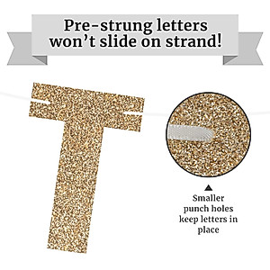 Pre-Strung The Legend Has Retired Banner - NO DIY - Gold Glitter Happy Retirement Banner - Pre-Strung on 8 ft Strand - Happy Retirement Party Decorations for Men & Women. Did we mention no DIY?