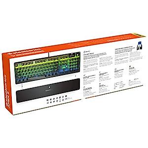 SteelSeries Apex 5 - Hybrid Mechanical Gaming Keyboard - Per-Key RGB Illumination - Oled Smart display - English (QWERTY) Layout PC