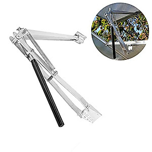 BIBISTORE Automatic Greenhouse Vent Opener Solar Powered Auto Hothouse Window Opener Wooden Cold Frame Roof Vent Opening Kit Greenhouse Accessories-(Lifts 15.4 Lbs,Double Spring)