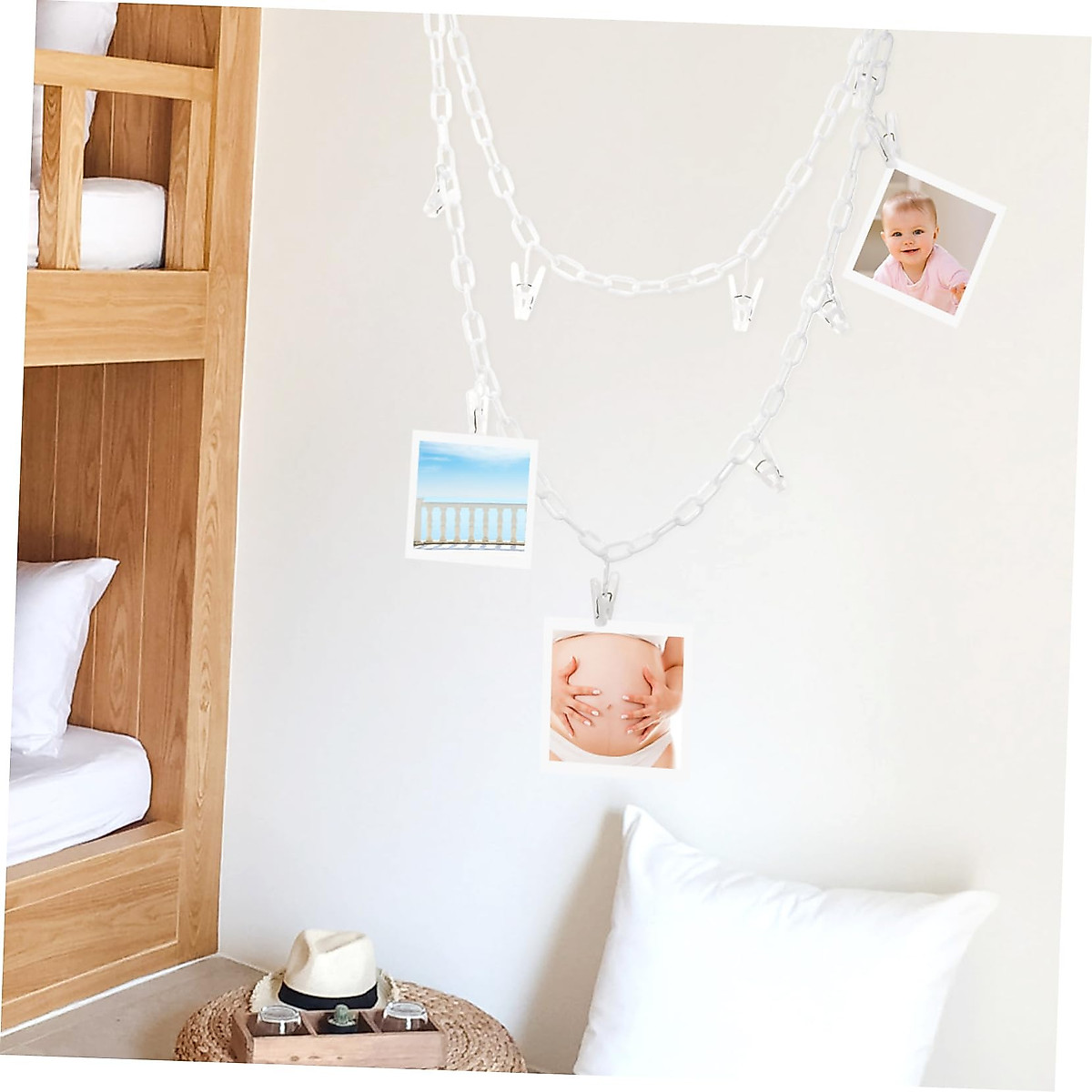 BESTOYARD 3 Sets Toy Storage Rack Kids Toys Chain Stuffed Animal Chain Holder Toys Organizer Storage Stuffed Animal Storage Plastic Animals Toy Chain Organizer Child Bracket White Hanging