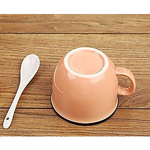 VNDEFUL 5PCS Stir-stirring Spoon With Ceramic Handle Creative Spoon Coffee Spoon