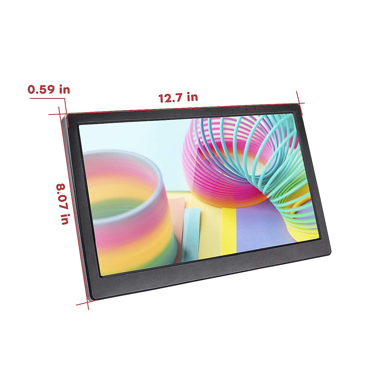 SunFounder 13.3 Inch Display IPS Portable Screen for Raspberry Pi, 2 HDMI Monitor 1920x1080 Gaming Monitor for Ps4 Raspberry Pi WiiU Xbox 360 Windows 7/8/10