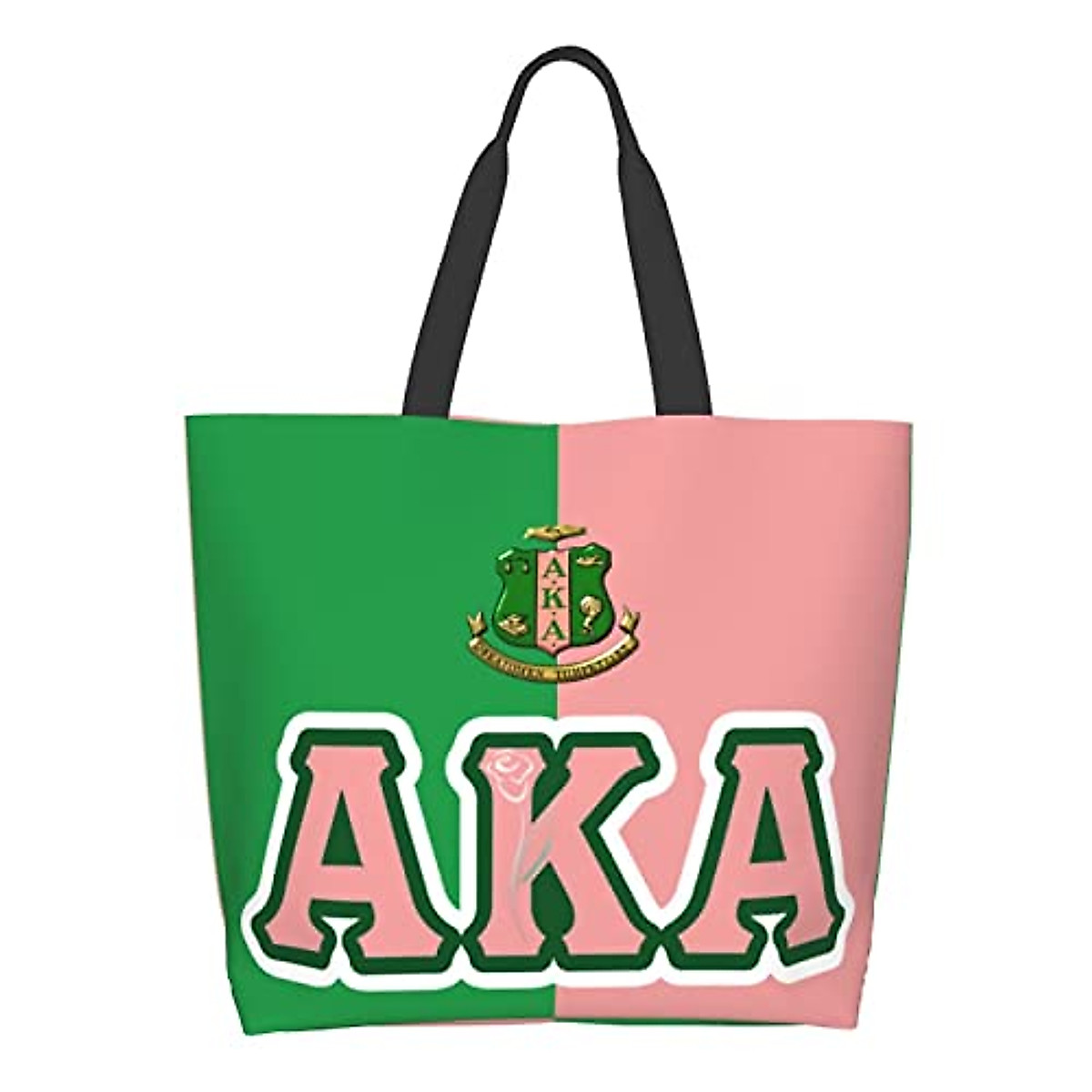 AKA Beach Tote Bags Travel Totes Bag Kitchen Reusable Grocery Bags Shopping Tote for Women Foldable Waterproof Book Tote