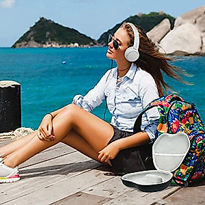 XINGFUDAO Case for Sony WH-CH720N Wireless Noise Canceling Headphones/Sony WH-CH520 Bluetooth Headphones, Waterproof Anti-scrach Protective Case, Portable Sony Earphone Bag with Band Everyday Carry