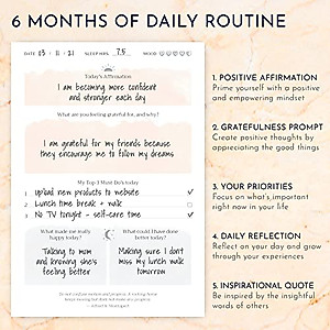 Gratitude Journal for Women - 5 Minute Journal a Day for Positivity and Mindfulness - Guided Journal with Prompts, Affirmation Journal, Mindfulness Journal for Women, Daily Journal for Self Care