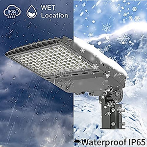 ELECALL LED Parking Lot Light 22650LM 150W 5000K Street Light Slip Fitter LED Shoebox Pole Lights Outdoor Commercial Area Lighting for Court Stadium Roadways,Waterproof IP65 ETL-Listed