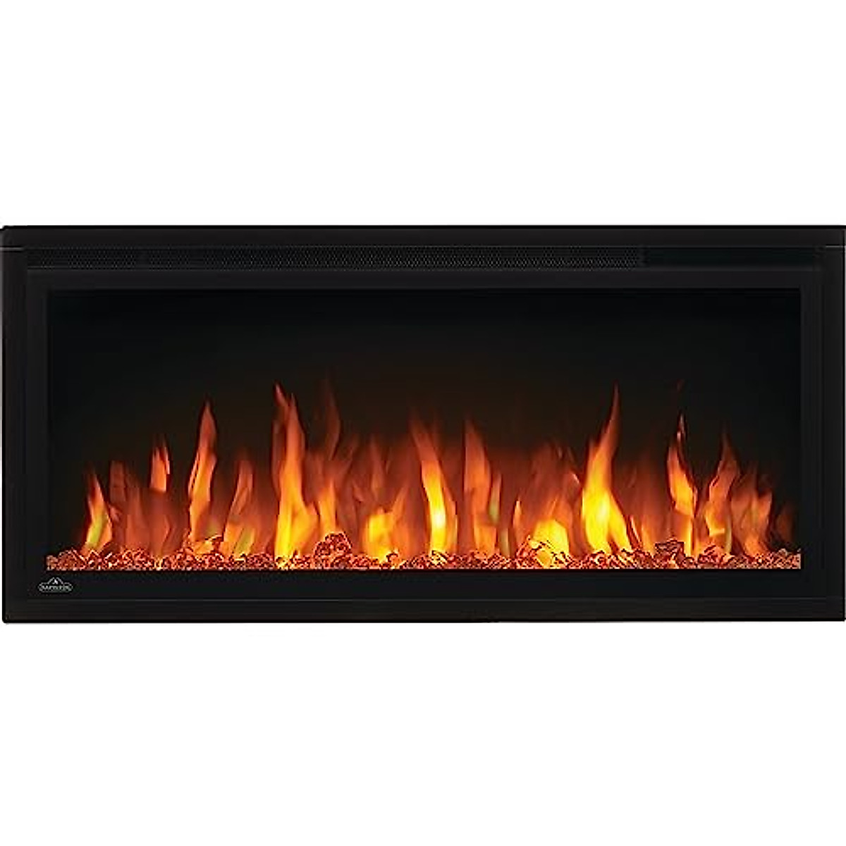 Napoleon Entice 60 Wall Mount Slimline Electric Fireplace - Multi-Color Flames with Adjustable Flame Brightness and Speed - with Remote Control - NEFL60CFH