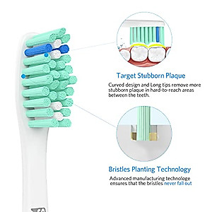 Replacment Brush Heads Compatible with Philips Sonicare E-Series Essence, Xtreme, Elite, Advance, and CleanCare Electric Toothbrush, Toothbrush Replacment Heads Refills, 6 Pack