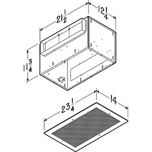 Broan-Nutone L400 High Capacity Ventilator Fan, Commercial Exhaust Fan, 2.3 Sones, 434 CFM, White