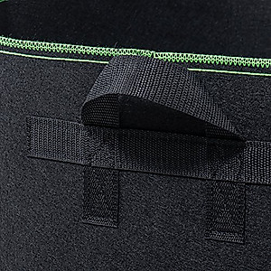 Garden4Ever Grow Bags 6-Pack 20 Gallon Aeration Fabric Pots Container with Handles (6-Pack 20 Gallon, Black/Green 6-Pack)