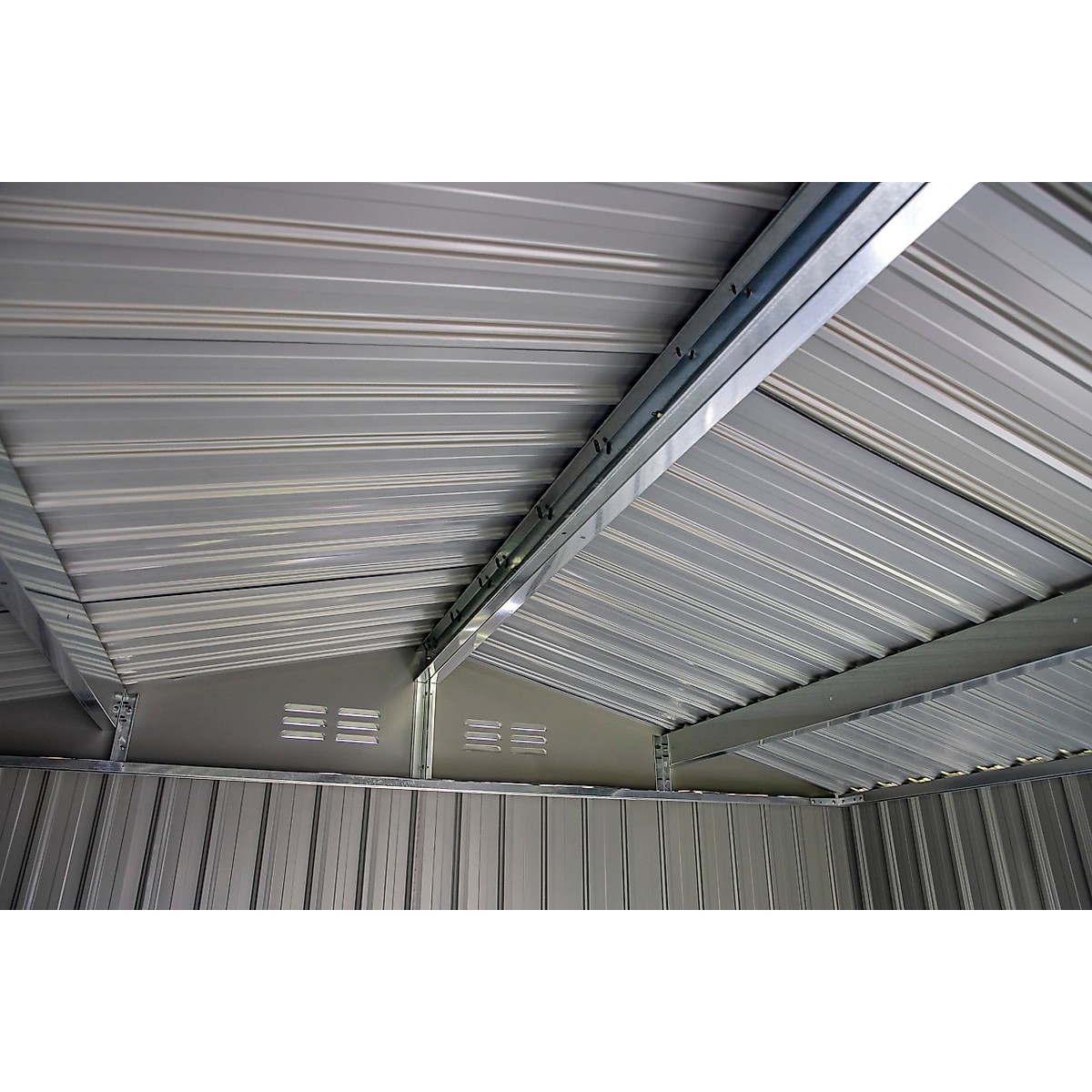 Arrow Sheds 8' x 6' Outdoor Steel Storage Shed, Tan