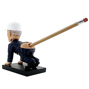 Pesky Patriot Sleepy Joe Biden Bobblehead Pencil Holder Gag Gift | Funny Anti-Biden Novelty Gift Idea for Trump Supporters and Republicans