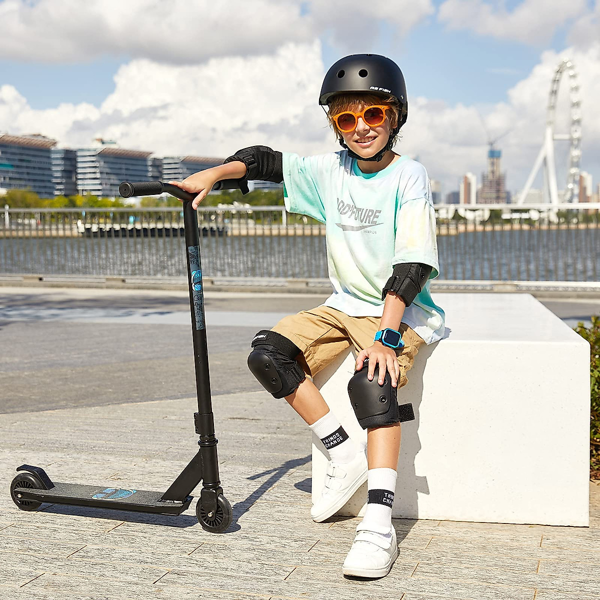 Hikole Pro Scooter for Kids Boys Girls Teens 8 Years and Up- Freestyle Tricks Scooter - Entry Level Stunt Scooter for Skatepark Street Tricks