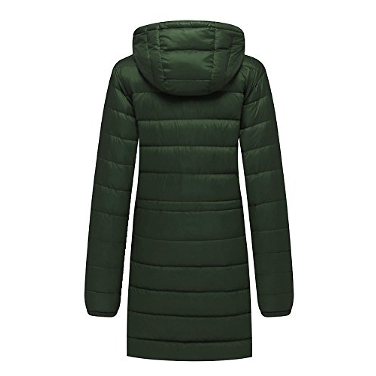 wantdo Women's Insulated Puffer Jacket Warm Spring Jackets (Blackish Green, Large)