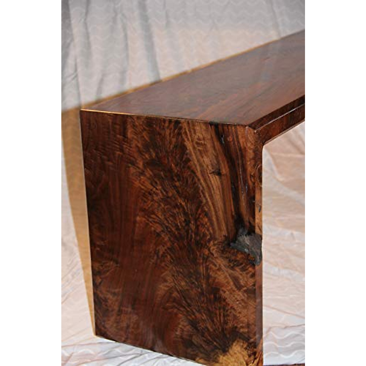 Walnut Waterfall Bench