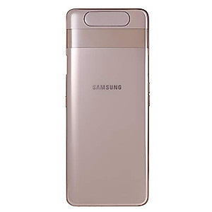 Samsung Galaxy A80 SM-A805F/DS 128GB Dual-SIM (GSM Only, No CDMA) Factory Unlocked 4G/LTE Smartphone - International Version (Angel Gold)