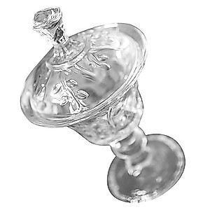 ABOOFAN Ice Cream Glass Ice Cream Bowl Clear Footed Small Dessert Cup Sundae Parfait Trifle Bowl Small Glass Bowl Candy Jar with Lid for Dessert Snack Cereal Fruit and Nut Bowls