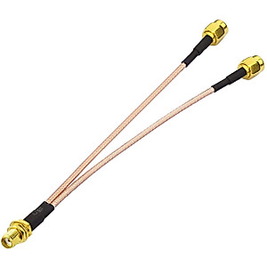 Bingfu 4G LTE Antenna Adapter Splitter Cable SMA Female to Dual SMA Male Cable 15cm 6 inch Compatible with 4G LTE Wireless Router CPE Hotspot Cellular Gateway Industrial IoT Router Mobile Modem