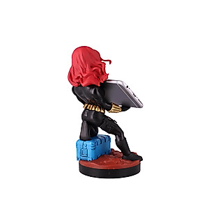 Exquisite Gaming: Marvel: Black Widow - Original Mobile Phone & Gaming Controller Holder, Device Stand, Cable Guys, Licensed Figure