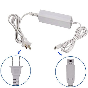 Wii-U Gamepad Charger Cord, TFSeven AC Power Adapter Charger Wiiu Charging Cable Power Supply Cord for Nintendo Wii U Gamepad Remote Controller