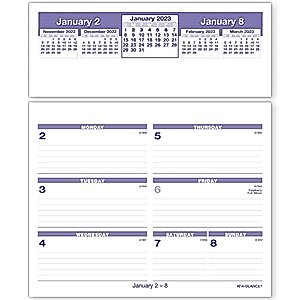 AT-A-GLANCE 2023 Weekly Desk Calendar Refill, Flip-A-Week, 6" x 7" (SW705X50)