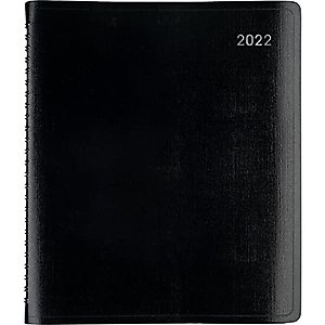 Office Depot® Brand 13-Month Monthly Planner, 7" x 9", Black, January 2022 To January 2023, OD711100