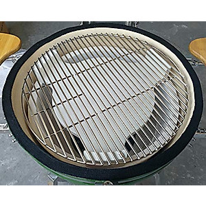 Wondjiont Heat Deflector, Plate Setter, Smoking Stone, Pizza Stone for 18" Large Big Green Egg Grill, 18" Kamado Grill, Chargriller 18" Akorn Kamado