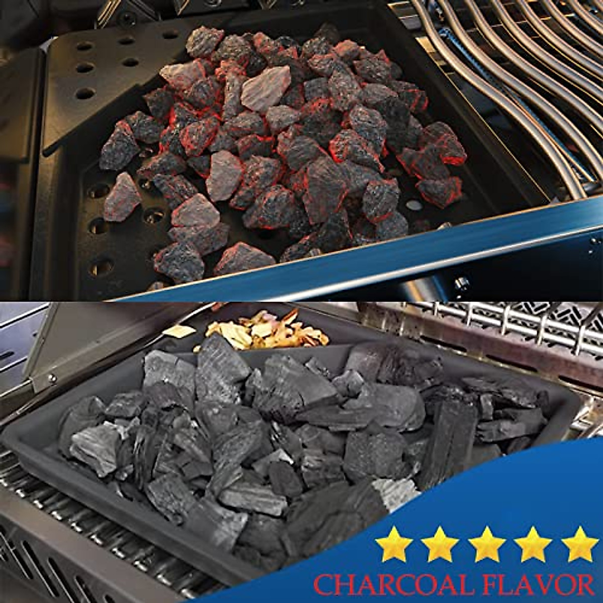 67732 Charcoal Tray Replacement Parts for Napoleon Grill Accessories Prestige 450 500 665 Smoker Box Prestige Pro 500 665 825 Lex 485 605 730 Rogue 425 525 XT 425 Mirage 485 Triumph 495 Coal Pan