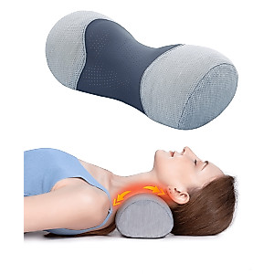 Bespilow Say Goodbye to Neck Pain Small Neck Support Pillow,Cervical Neck Roll Memory Foam Pillow,Cervical Traction Device,Neck Pillows for Tension Muscle Relief,Neck & Shoulder Pain Relaxer