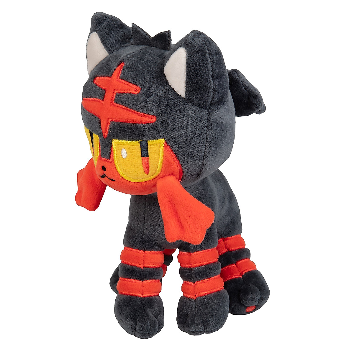 Pokémon 8" Litten Plush - Officially Licensed - Sun and Moon Starter - Authentic Soft Stuffed Animal Toy Figure - Valentine's Day & Easter Basket Stuffer Gift for Kids, Boys, Girls - 2+