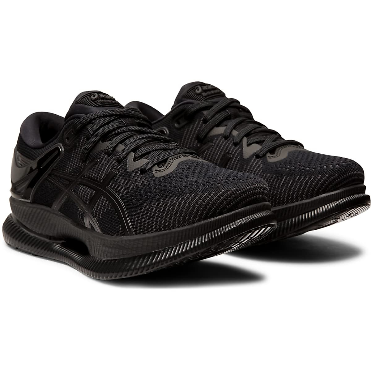 ASICS Women's MetaRide Running Shoes, 9.5, Black/Black