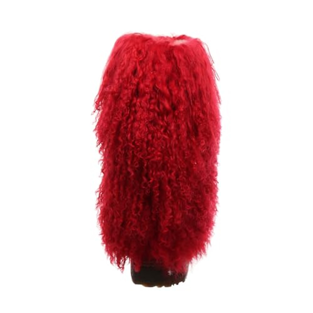 BEARPAW Women's Boetis Red Size 10 | Women's Boot Natural Fur | Women's Slip On Boot | Comfortable Winter Boot