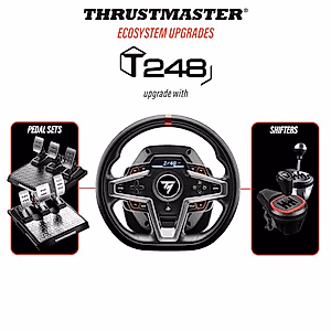 ThrustMaster T248 Force Feedback Racing Wheel and Magnetic Pedals - UK Version