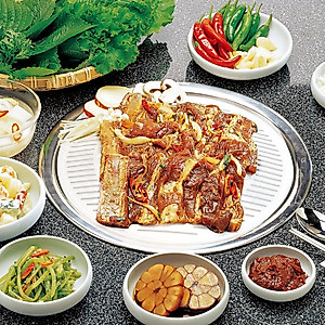 Fdit 100Pcs Non-Stick Round BBQ Paper Baking Sheets 11 Inch Barbecue Tin Foil Paper for Grill Line Cook Outdoor BBQ