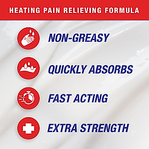 Blue Goo Relieving Cream - Temporary Relief for Back/Neck Pain, Sports-Related Muscle/Joint Pain, Sprains, Strains, Maximum Strength, Deep Heating Rub, Made w/ 100% Pure Emu Oil 4 oz (1 Pack)