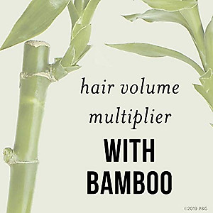 Pantene Nutrient Blends Hair Volume Multiplier Silicone Free Bamboo Conditioner For Fine, Thin Hair, 8.0 Fl oz, 6.257 Fl oz