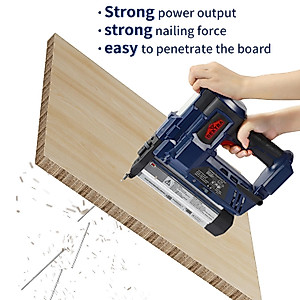 Dextra Cordless Electric Nail Gun 20V, 18 Gauge 2 in 1 Cordless Nail Gun/Staple Gun, Battery Powered with 2.0Ah, Fast Charger,Brushless Motor,Staples and Nails for Trim,Carpenter,Upholstery
