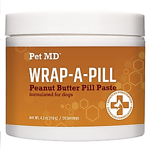 Pet MD Biotic Probiotic Powder & Wrap A Pill Peanut Butter Flavor Pill Paste