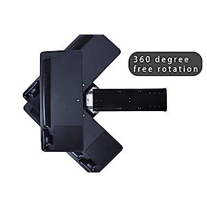 Adjustable Keyboard Tray Ergonomic Design Standard Under Desk Platform Large Space Track CARTMAY